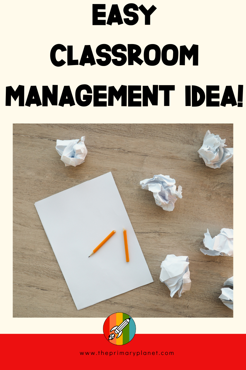 Easy Classroom Management Idea for Paper - Primary Planet