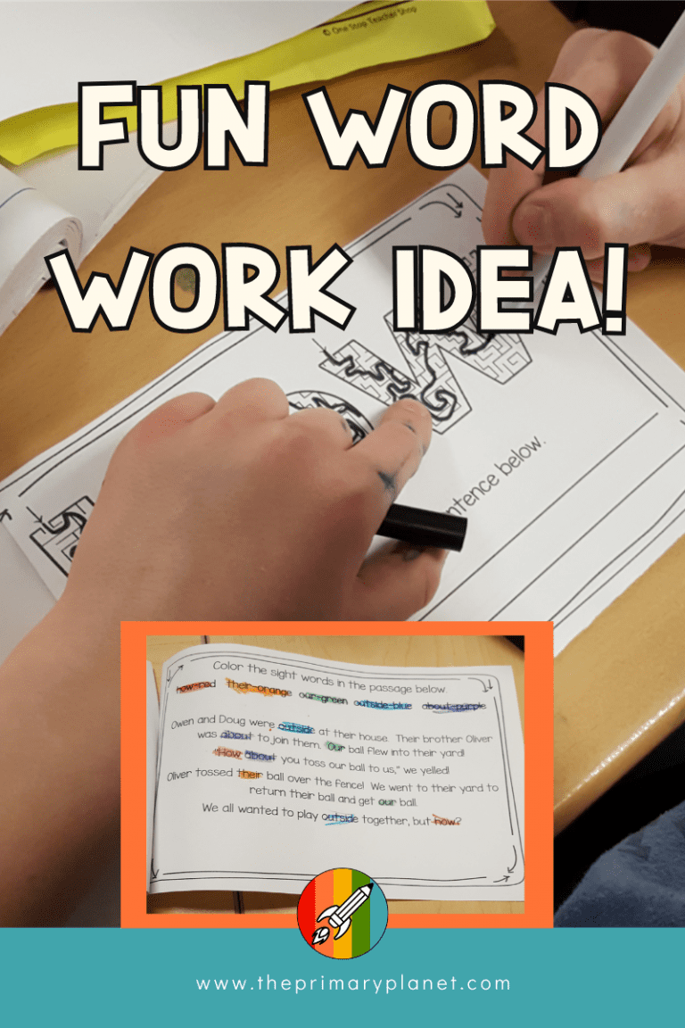 Fun Word Work Idea! - Primary Planet