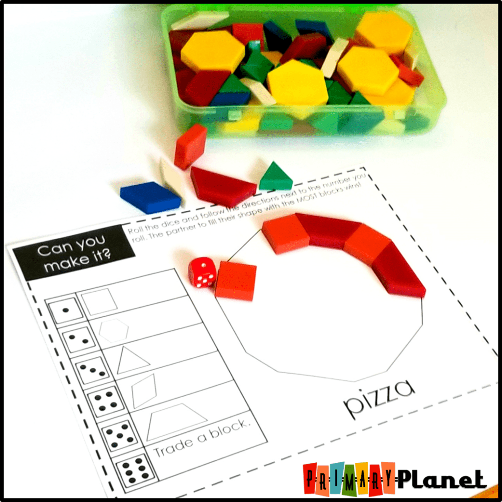 Printable Pictures with Pattern Blocks - Junk Food - Math Games with ...
