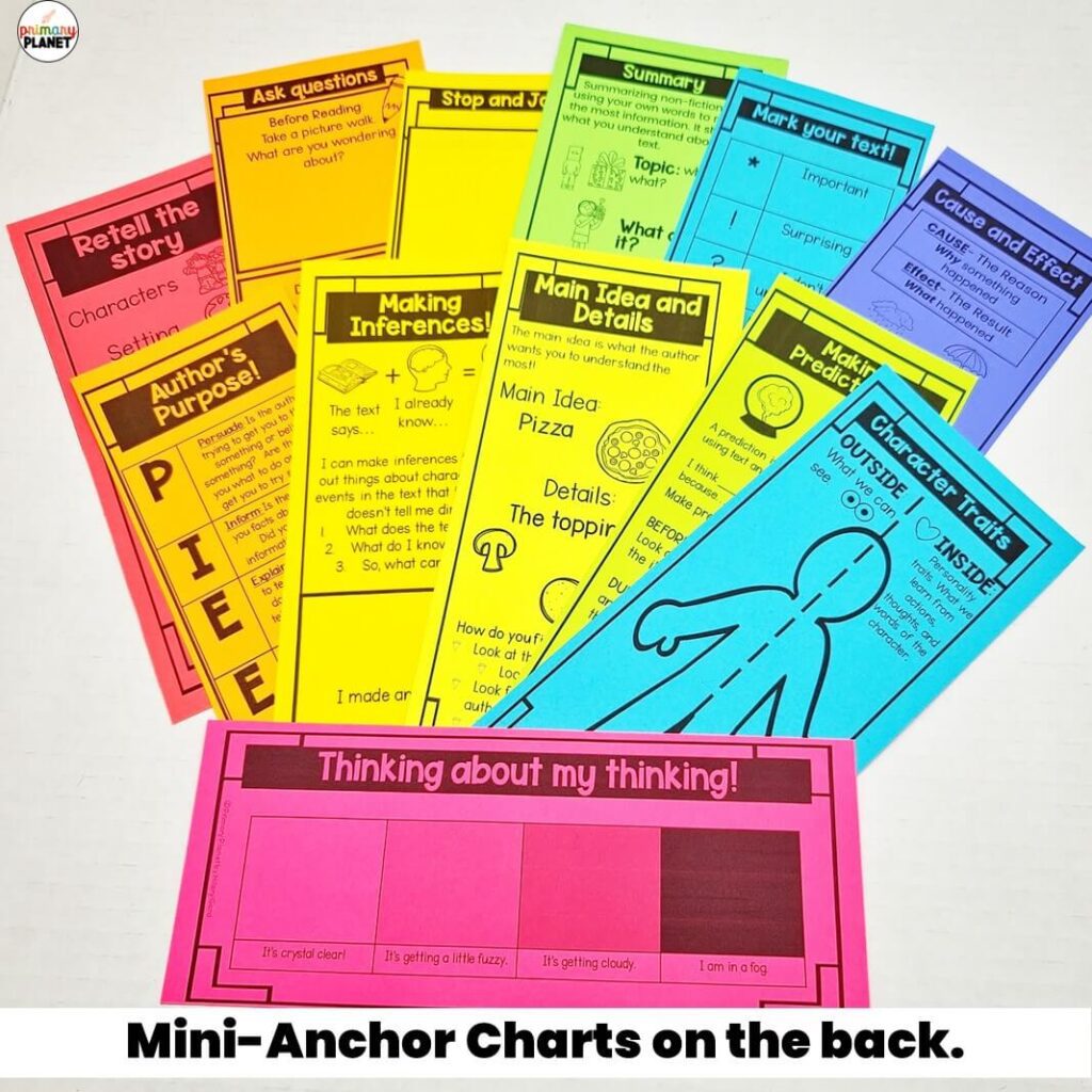 Reading Comprehension Strategies and Fun Reading Goal Setting Bookmarks ...