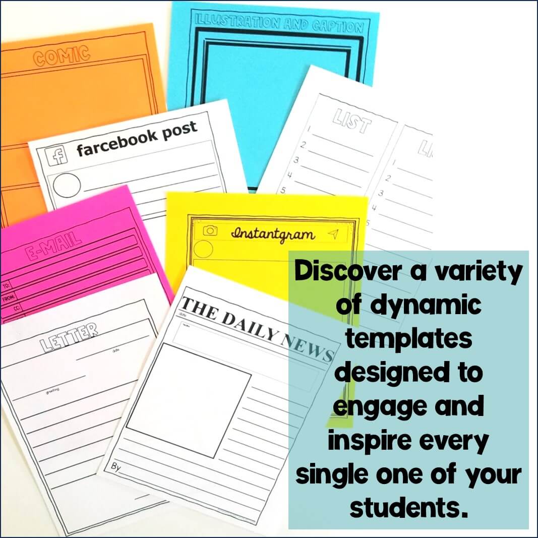 Fun Printable Writing Paper Templates for Writing Center Activities ...