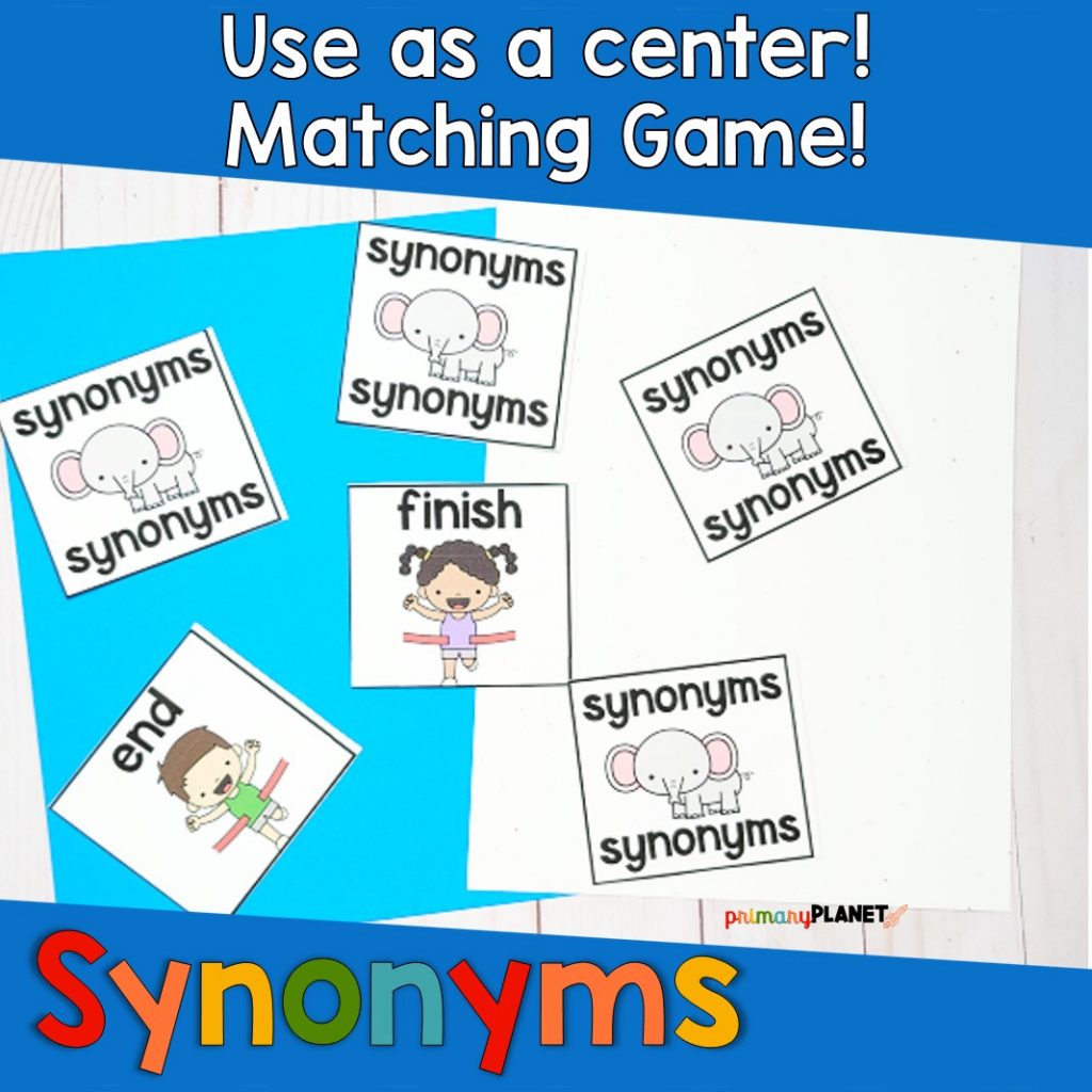 Synonym Partner Cards - Partner Pairing Cards - Primary Planet