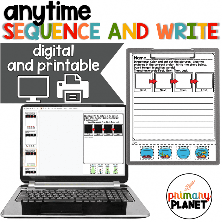 Fun Sequence Writing Prompts - Anytime Sequencing Worksheets - Primary ...