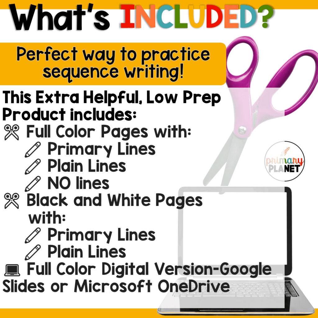 Fun Sequence Writing Prompts - Anytime Sequencing Worksheets - Primary ...