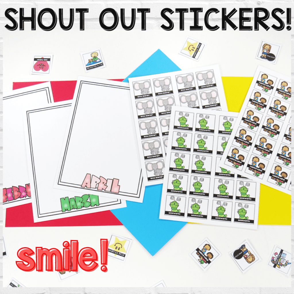 Classroom Rewards - Behavior Shout-Out Stickers for Classroom ...