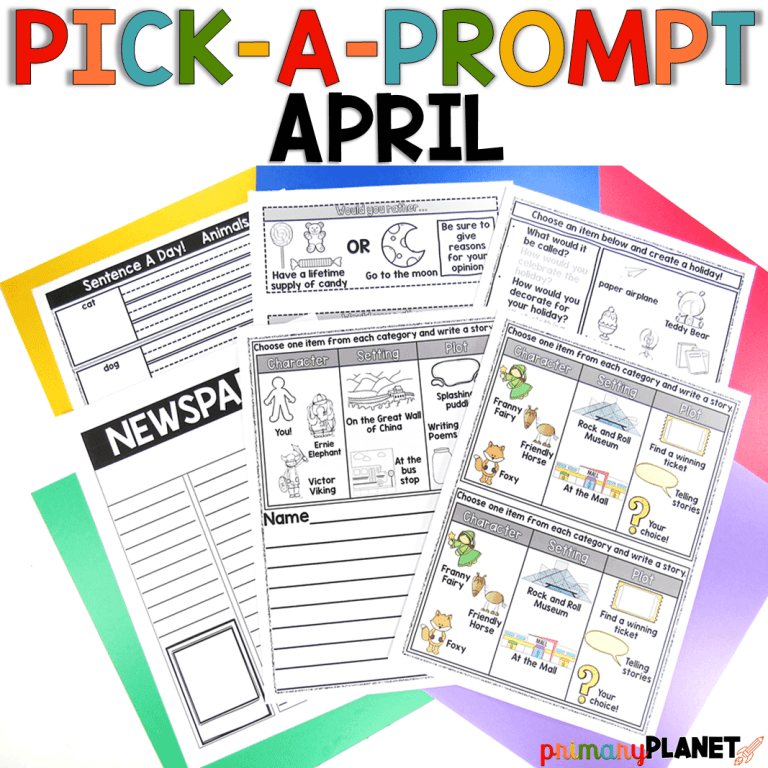 Awesome April Printable Writing Prompts - Spring Writing Prompts with ...