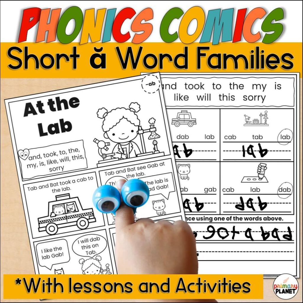 Decodable Readers + Phonics Worksheets - Short a CVC Word Families ...