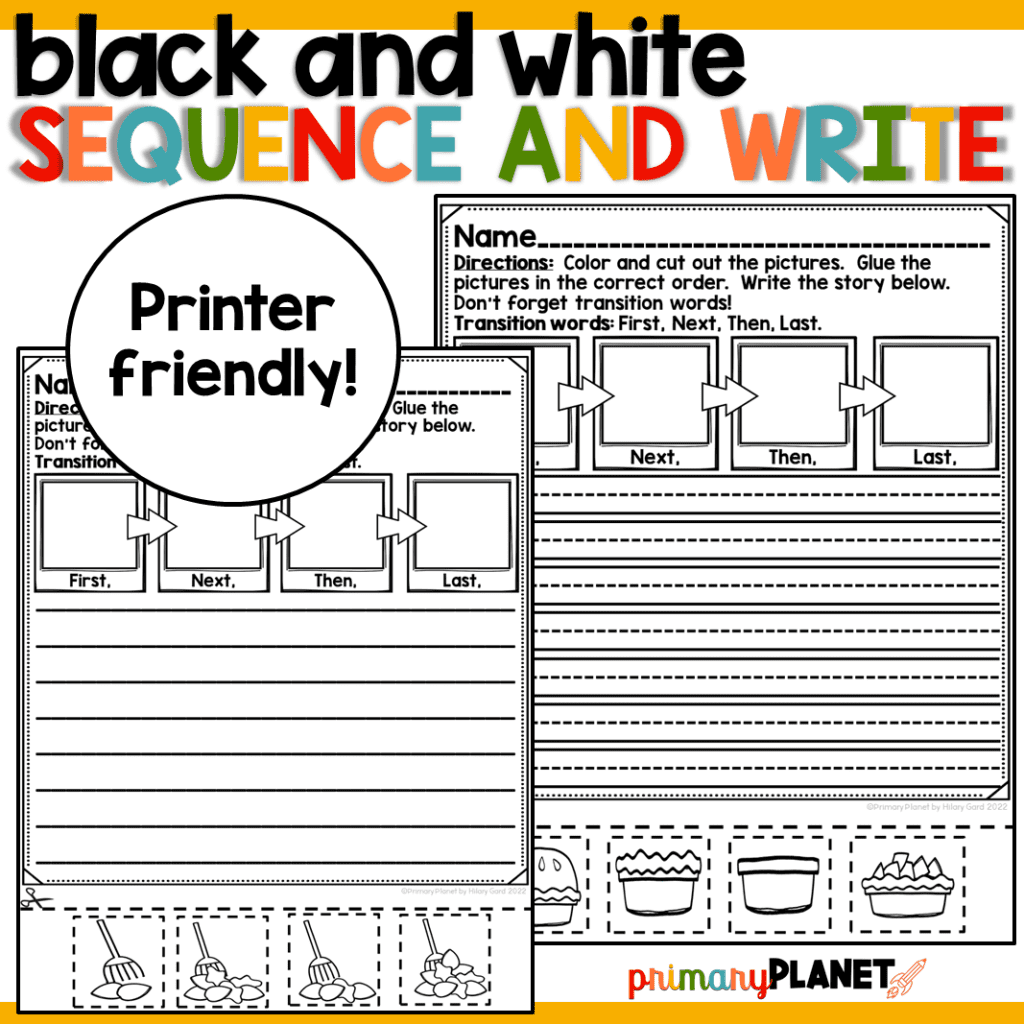 Fall Story Sequencing Worksheets with Story Sequencing Pictures for ...