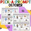 Fun October Writing Prompts with Picture Choices! Pick a Prompt ...
