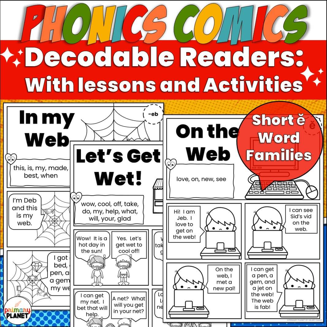 Decodable Readers: Phonics Comics - Primary Planet