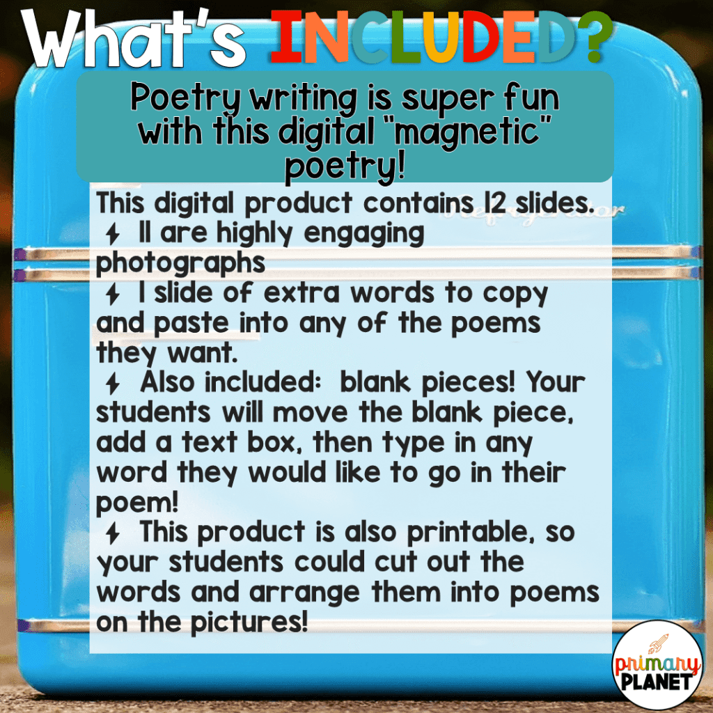 Digital Magnet Poems - Free Verse Poem - Poetry Writing - Moveable ...