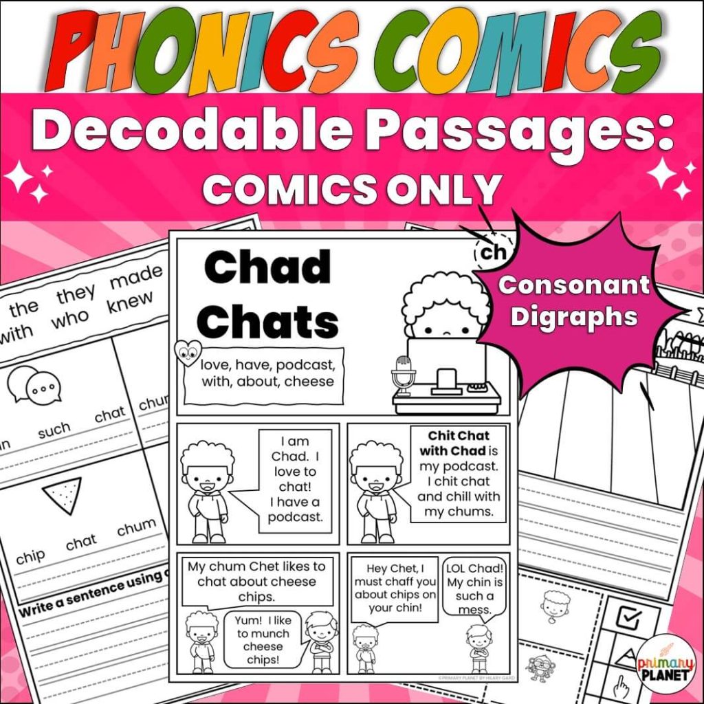 Decodable Readers: Phonics Comics - Primary Planet
