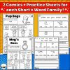 Phonics Decodable Texts - Short e CVC Word Families - Phonics Comics ...