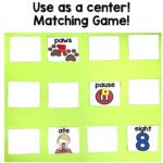 Fun Homophone Words Activity - Partner Pairing Cards - Primary Planet