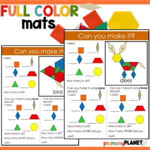 Forest Animals - Pattern Block Templates - Pattern Block Mats - Primary ...