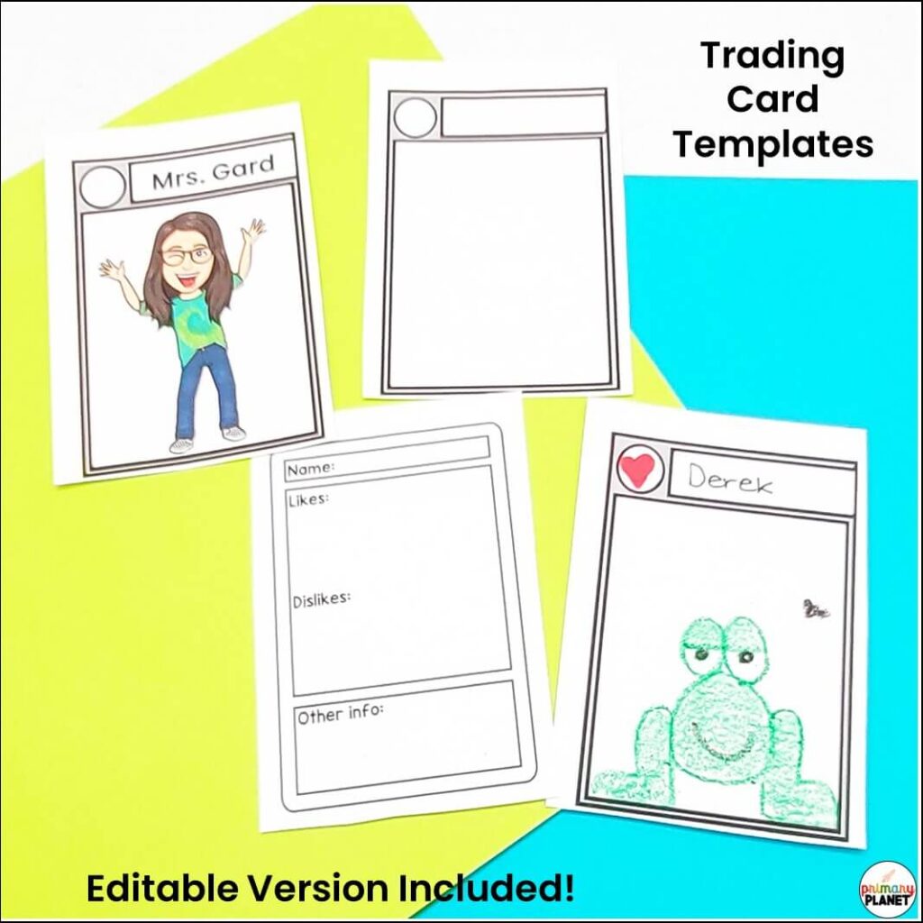 Spring Writing Area Activities - May Postcard, Trading Card, and Memory ...