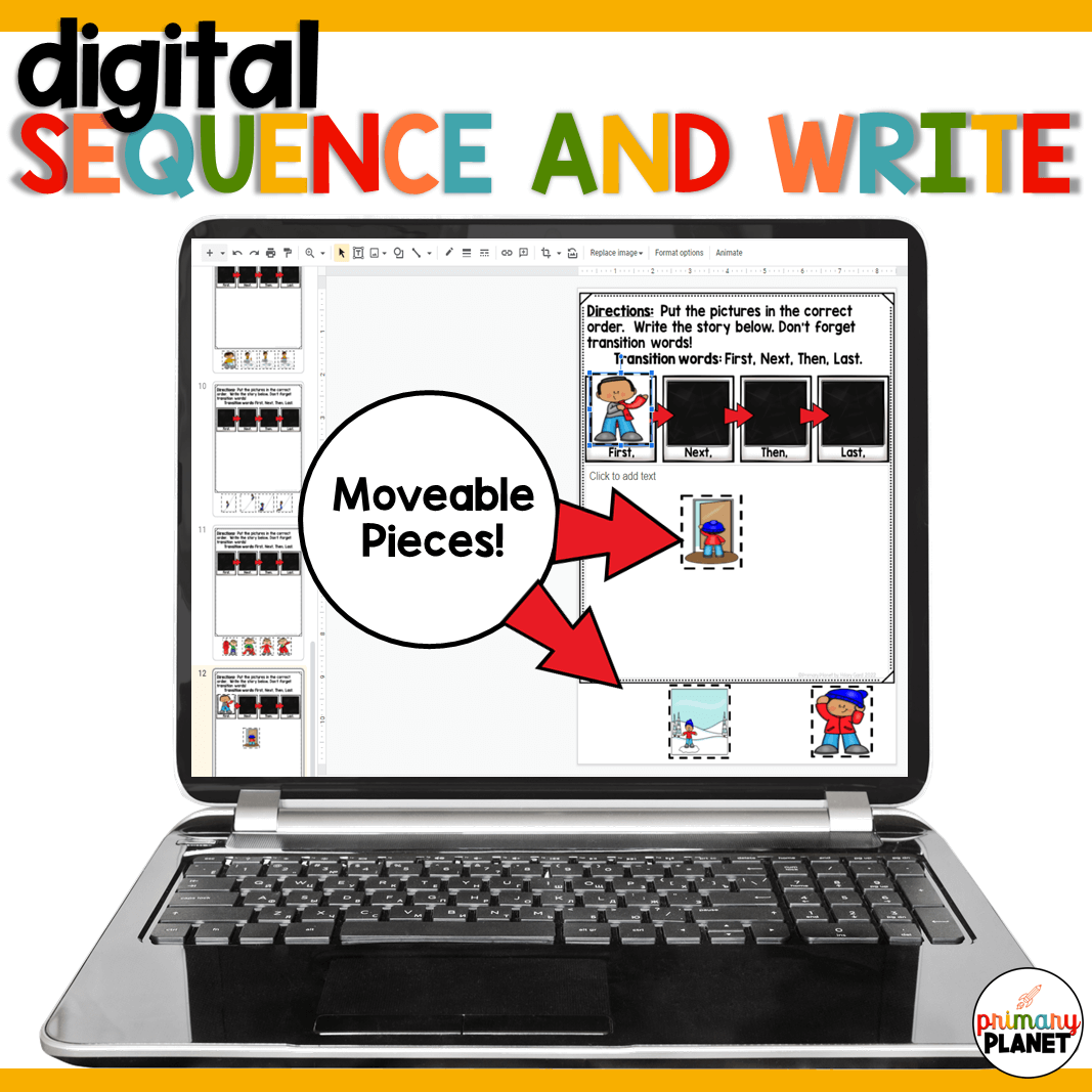 Winter Sequence Writing Activities- Sequence of Events Worksheets ...