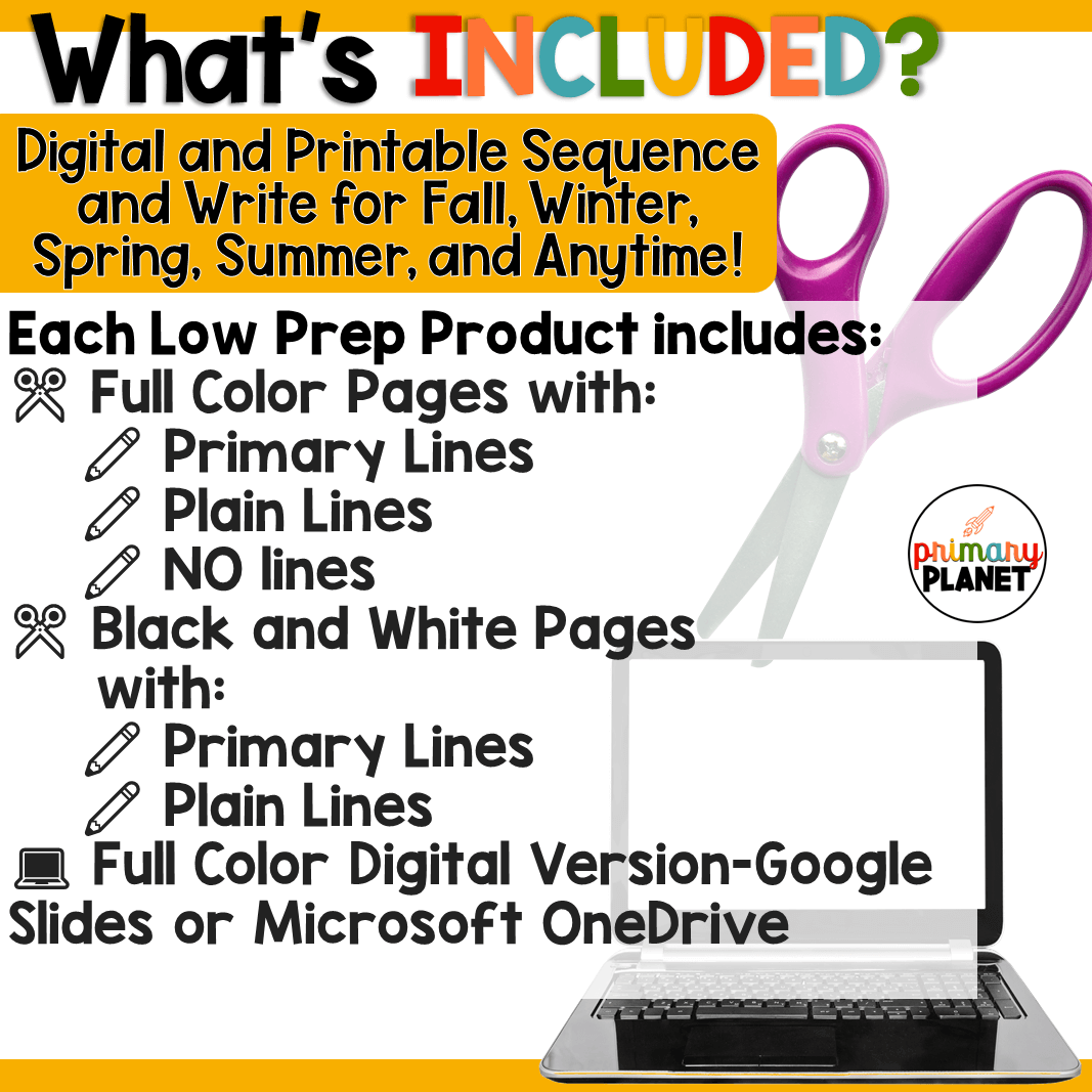 Sequencing Stories with Pictures: FULL YEAR Sequence of Events Writing ...