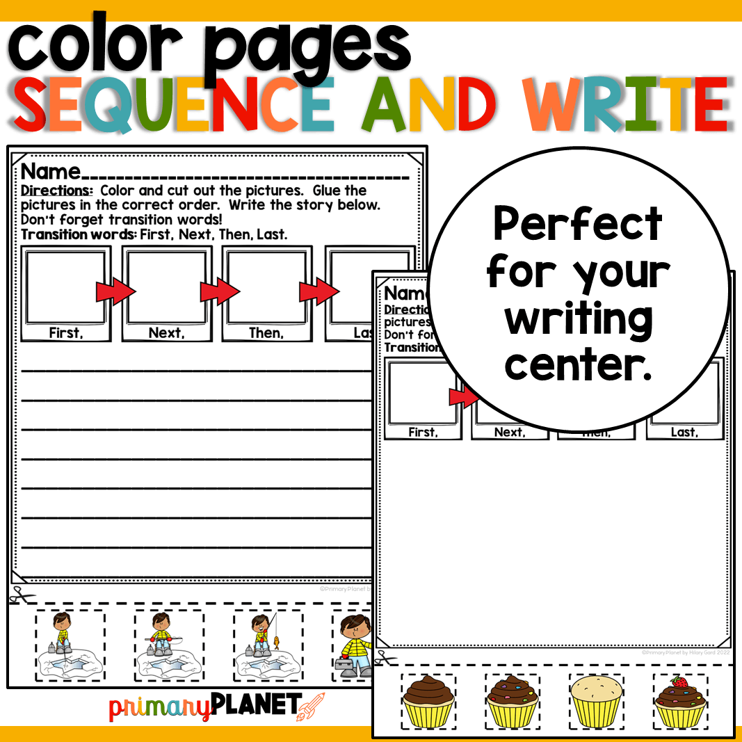 Sequencing Stories with Pictures: FULL YEAR Sequence of Events Writing ...