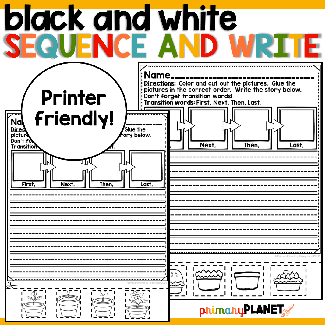 Sequencing Stories with Pictures: FULL YEAR Sequence of Events Writing ...