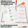 Personal Student Glossary Template - Vocabulary Builder - Word Study ...