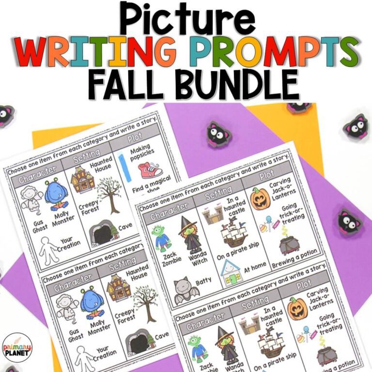 Fall Picture Story Starters BUNDLE - Writing Prompts for Anytime, Back ...