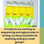 5 More Fun Activities for Teaching Writing in Small Groups - Primary Planet