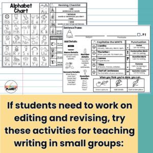 5 More Fun Activities for Teaching Writing in Small Groups - Primary Planet