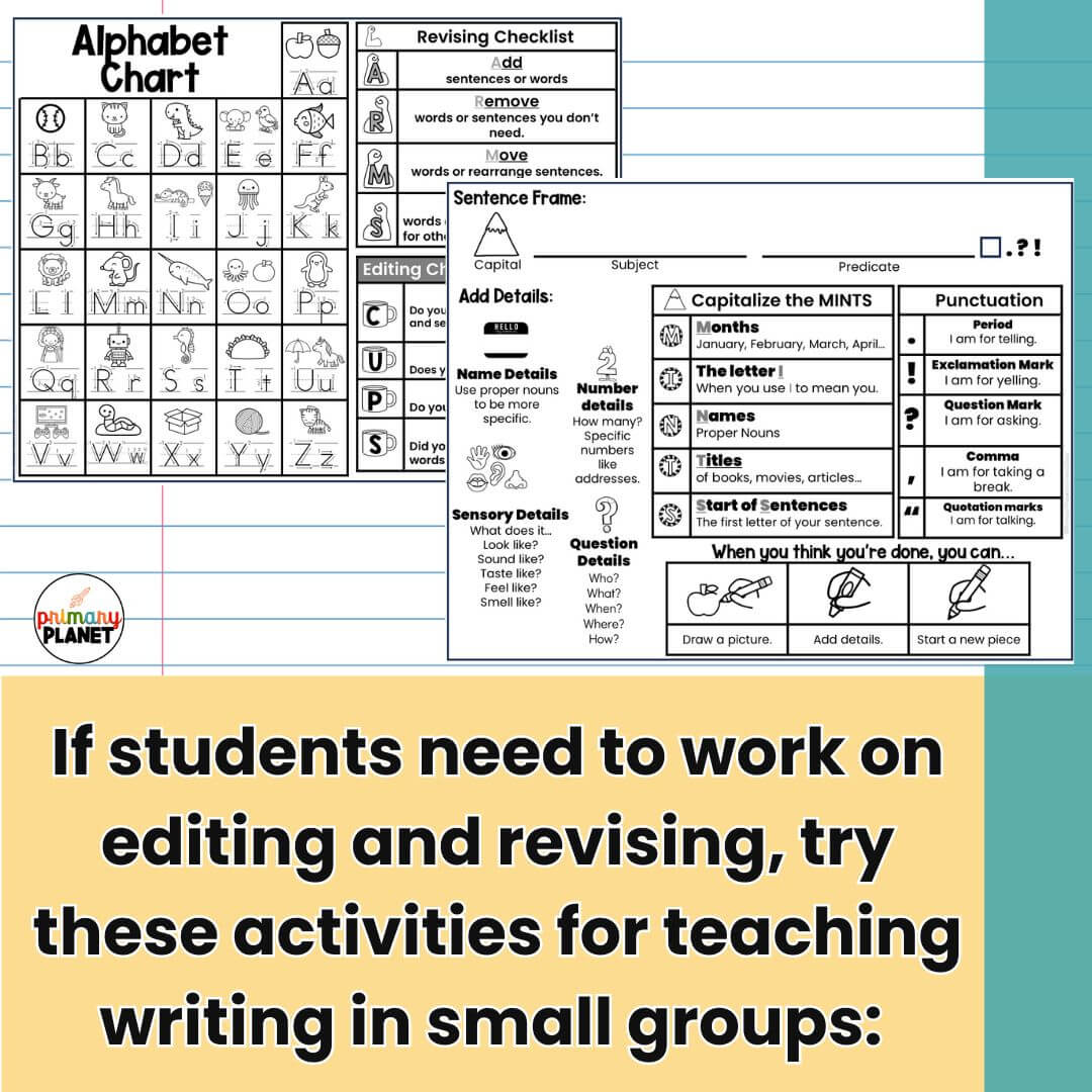 5 More Fun Activities for Teaching Writing in Small Groups - Primary Planet