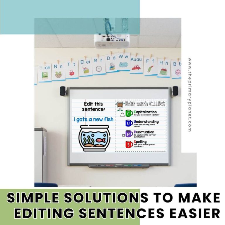 Helpful Step by Step Writing Mini-Lessons for Teaching Editing ...