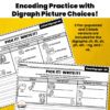 Decodable Sentence Writing Prompts - Digraphs - Phonics Worksheets ...