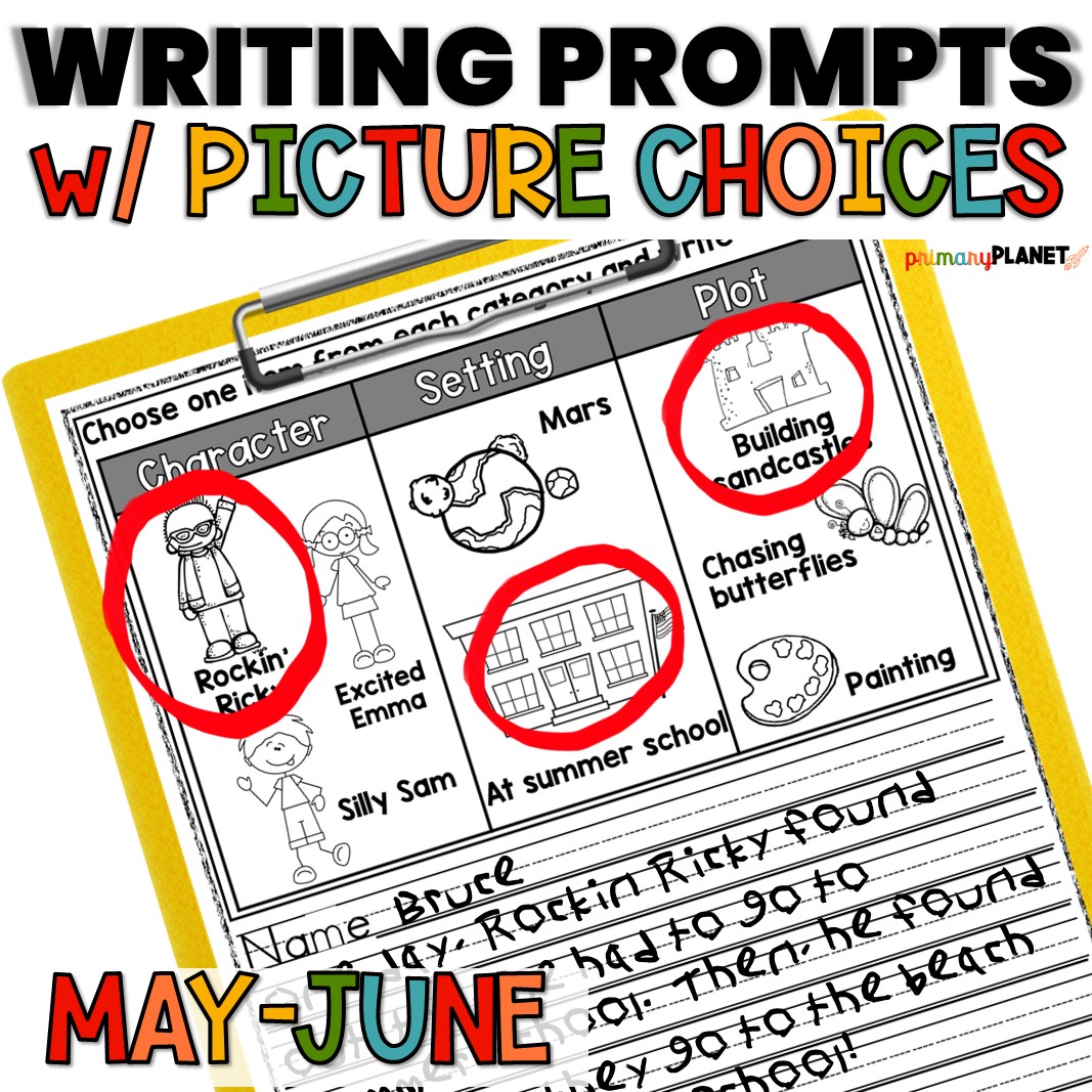 Creative Writing Prompts for May and June - Fun Summer Picture Story ...