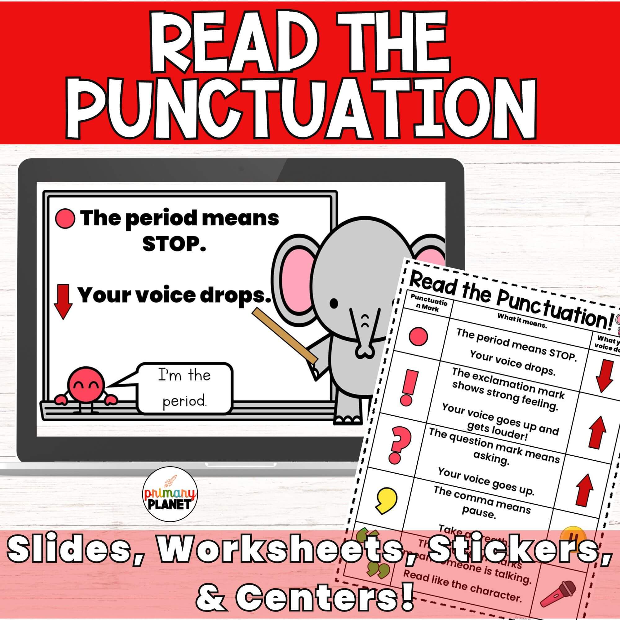 Reading Fluency Activities - Read the Punctuation - Reading with ...