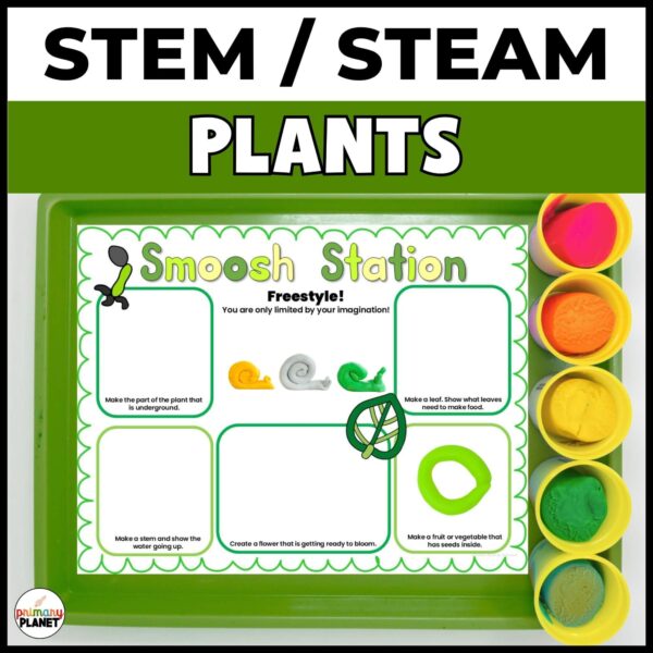 Plant STEM Playdough Mats - Plant Parts, Needs & Life Cycle Activities ...